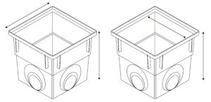 Plastic Square Poly Pit 300mm - Convic Australia