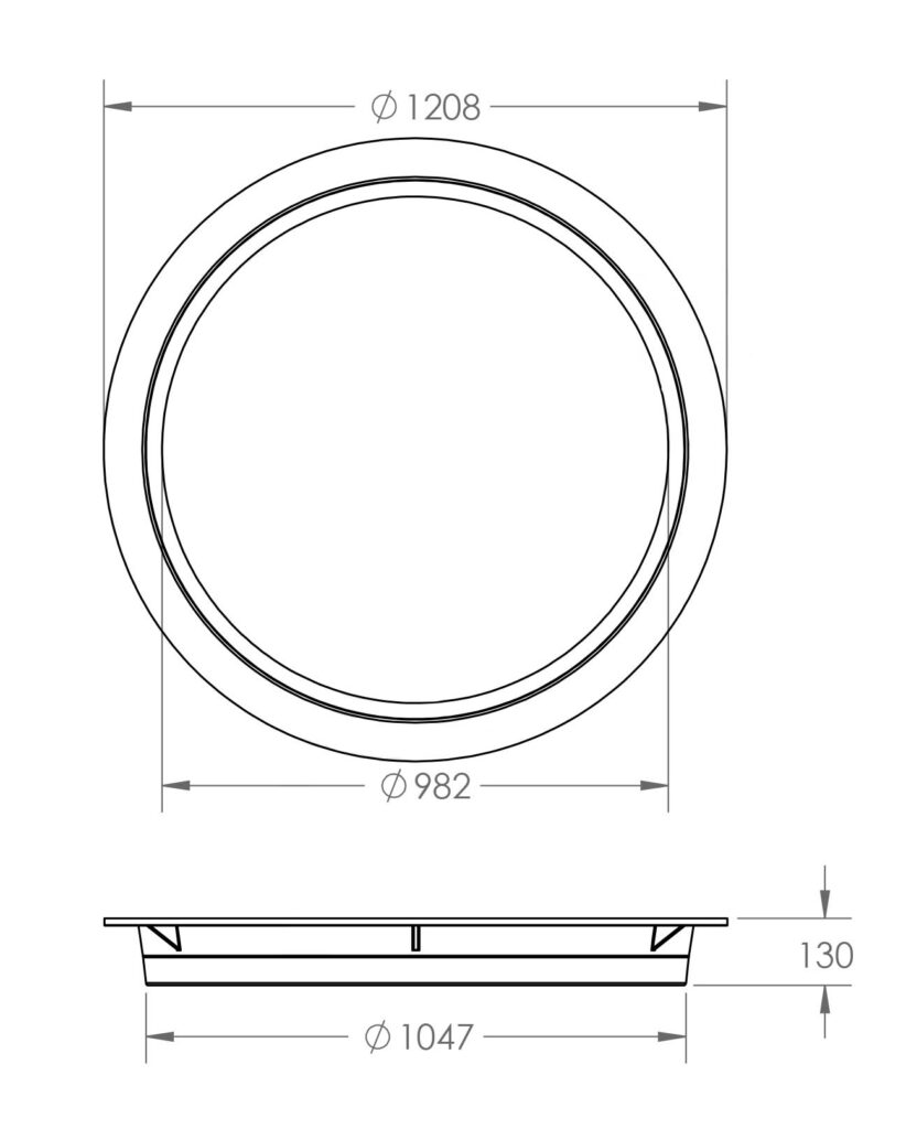 Cast-Iron Round Rail Collar 1000mm - Convic Australia