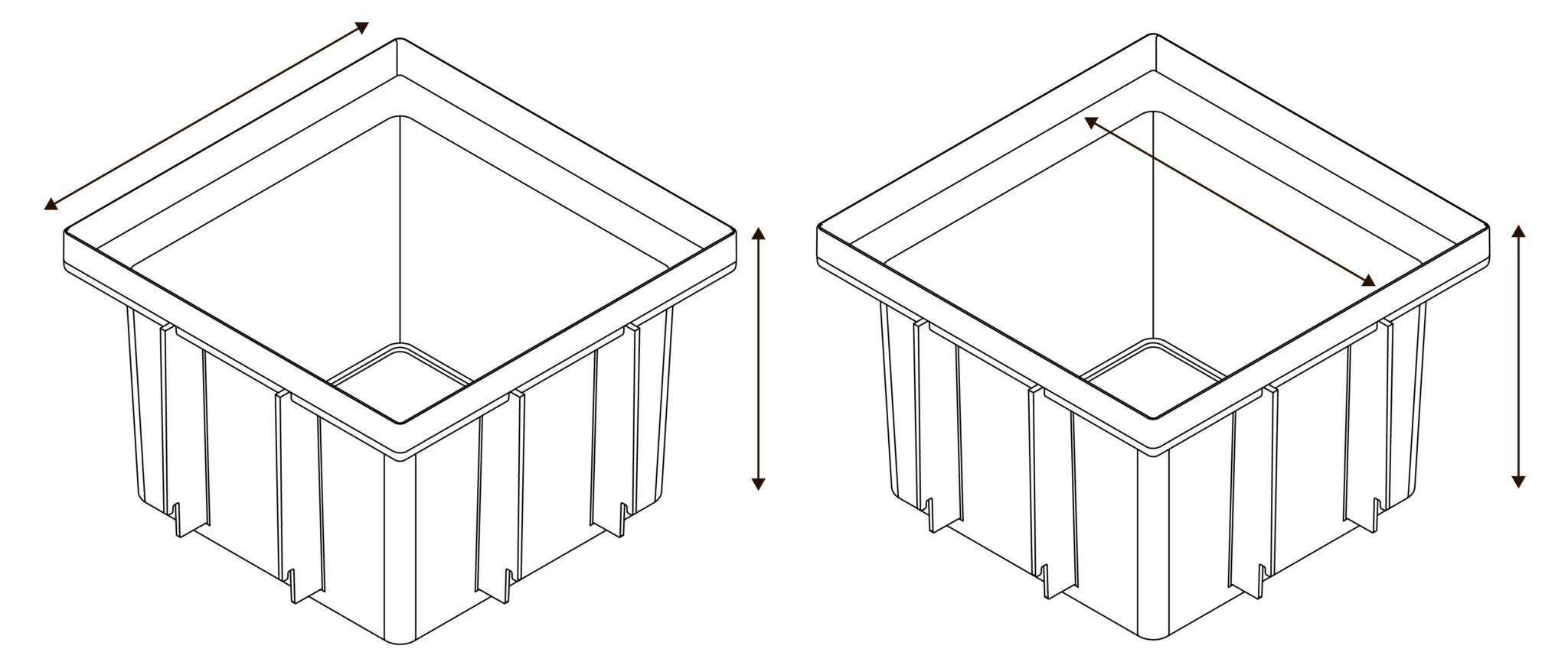 Plastic Square Poly Pit Riser 450mm - Convic Australia